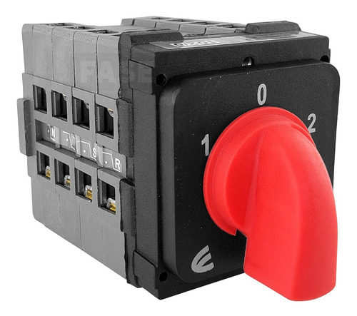 Conmutador 3 Polos + Neutro 1-0-2 ELIBET 40A Trifásico – Silcris